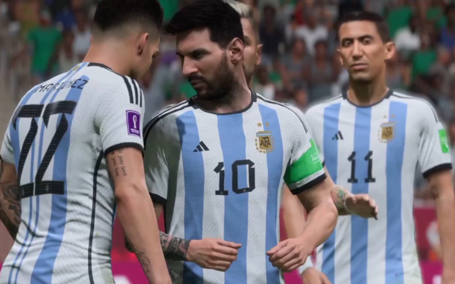 【FIFA23卡塔尔世界杯】阿根廷VS墨西哥,梅西左脚射门太帅了!