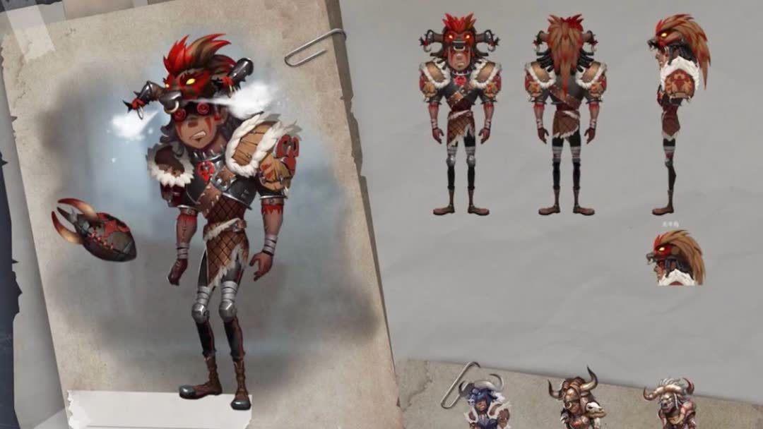 第五人格:前锋牛头紫色新皮肤!要把监管者的背都给撞断!