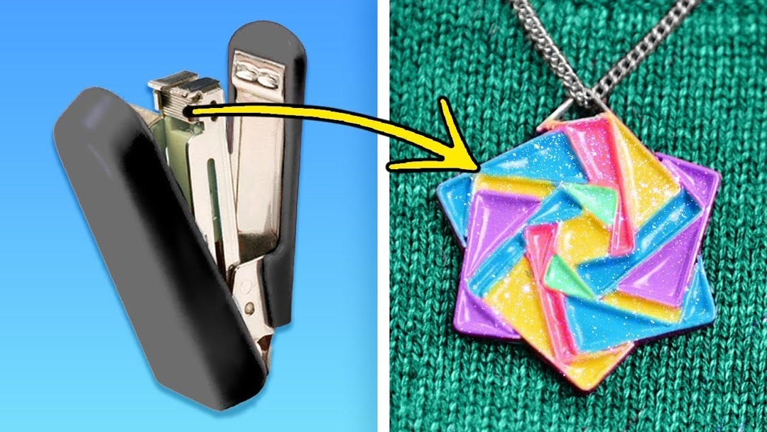 订书机针也能做首饰!7个创意生活小技巧,省钱又实用!