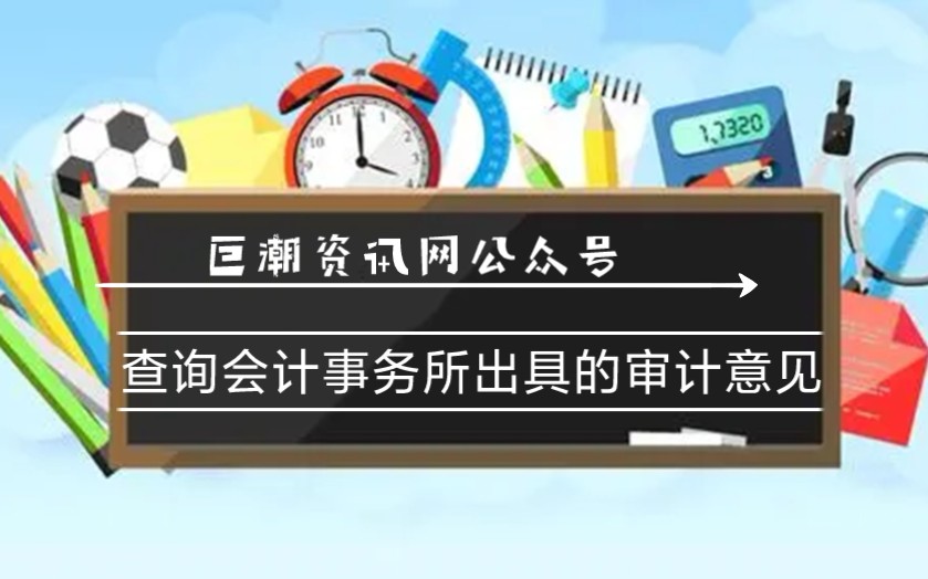 如何在巨潮资讯网公众号查看【标准无保留意见】-手机版