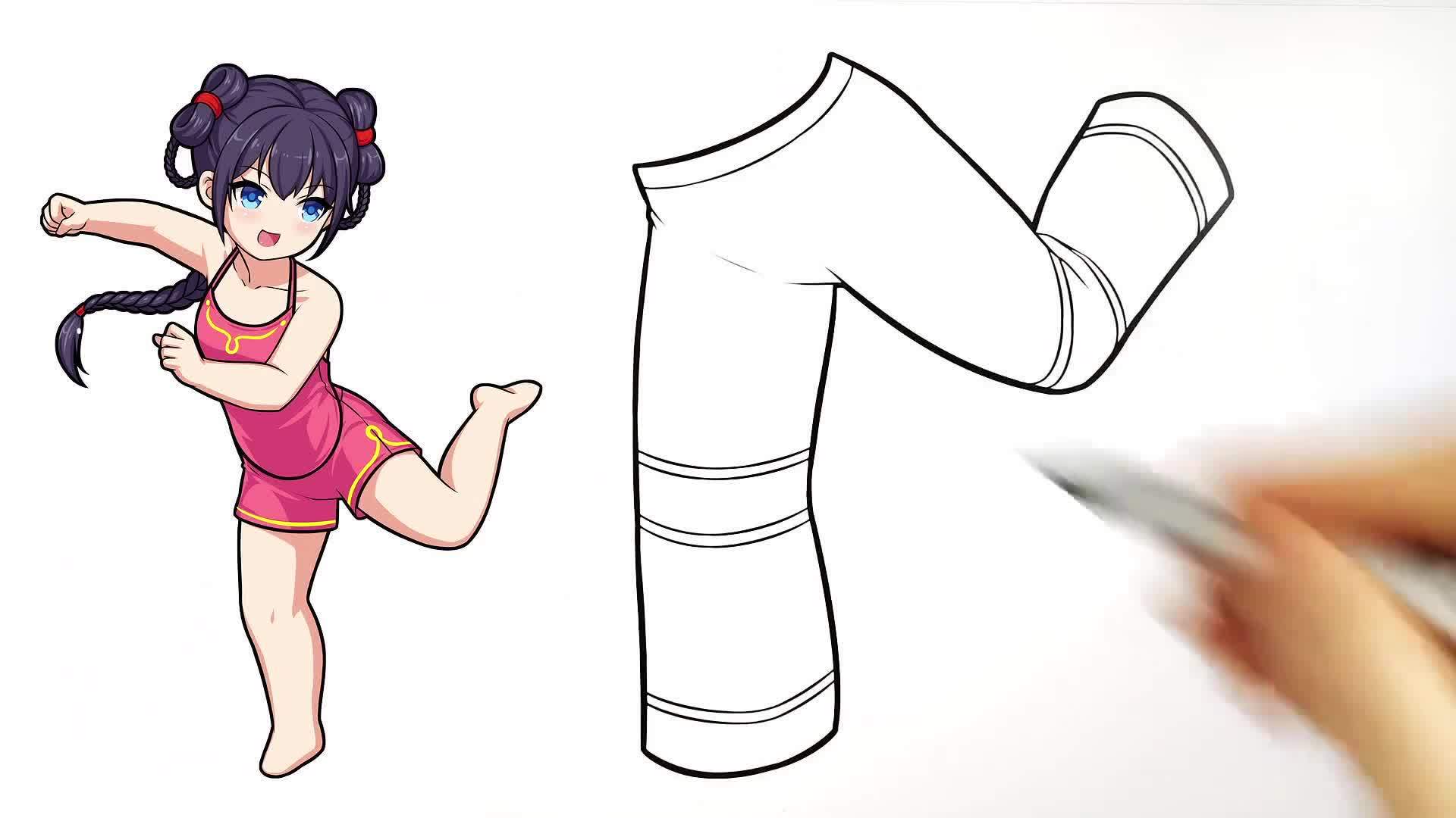 给小燕子街头卖艺表演画上漂亮的服装,你会画上什么颜色?#儿童简笔.