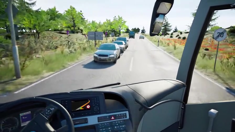 长途客车模拟:昏睡行者 惬意的法国乡村小路