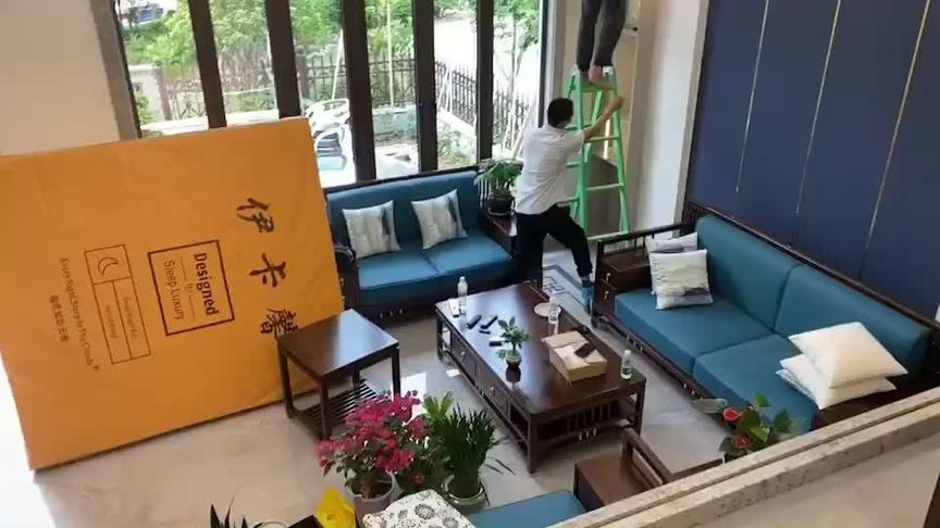 #高端定制家具 客户家具到货安装