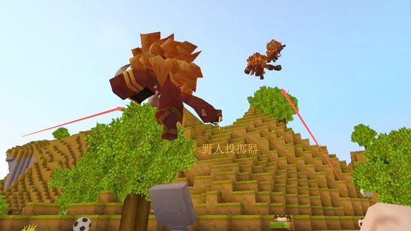 迷你世界:对付野人的新武器,晚上再也不怕野人了