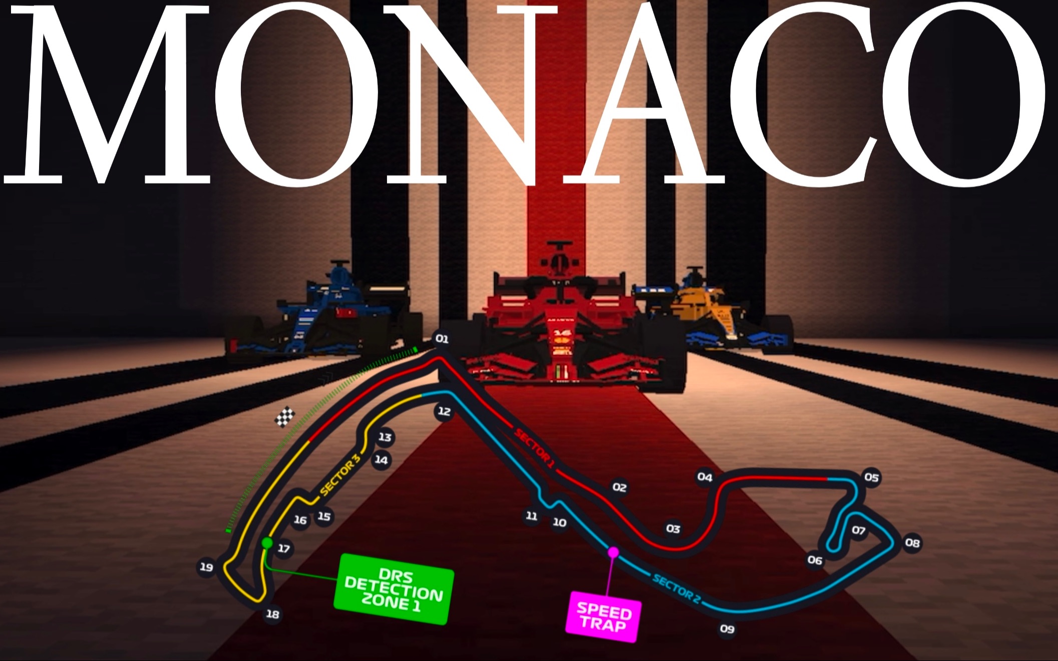 前方高燃!我的世界摩纳哥大奖赛特别片头intro【MFA/MCGP/匿名/F1】