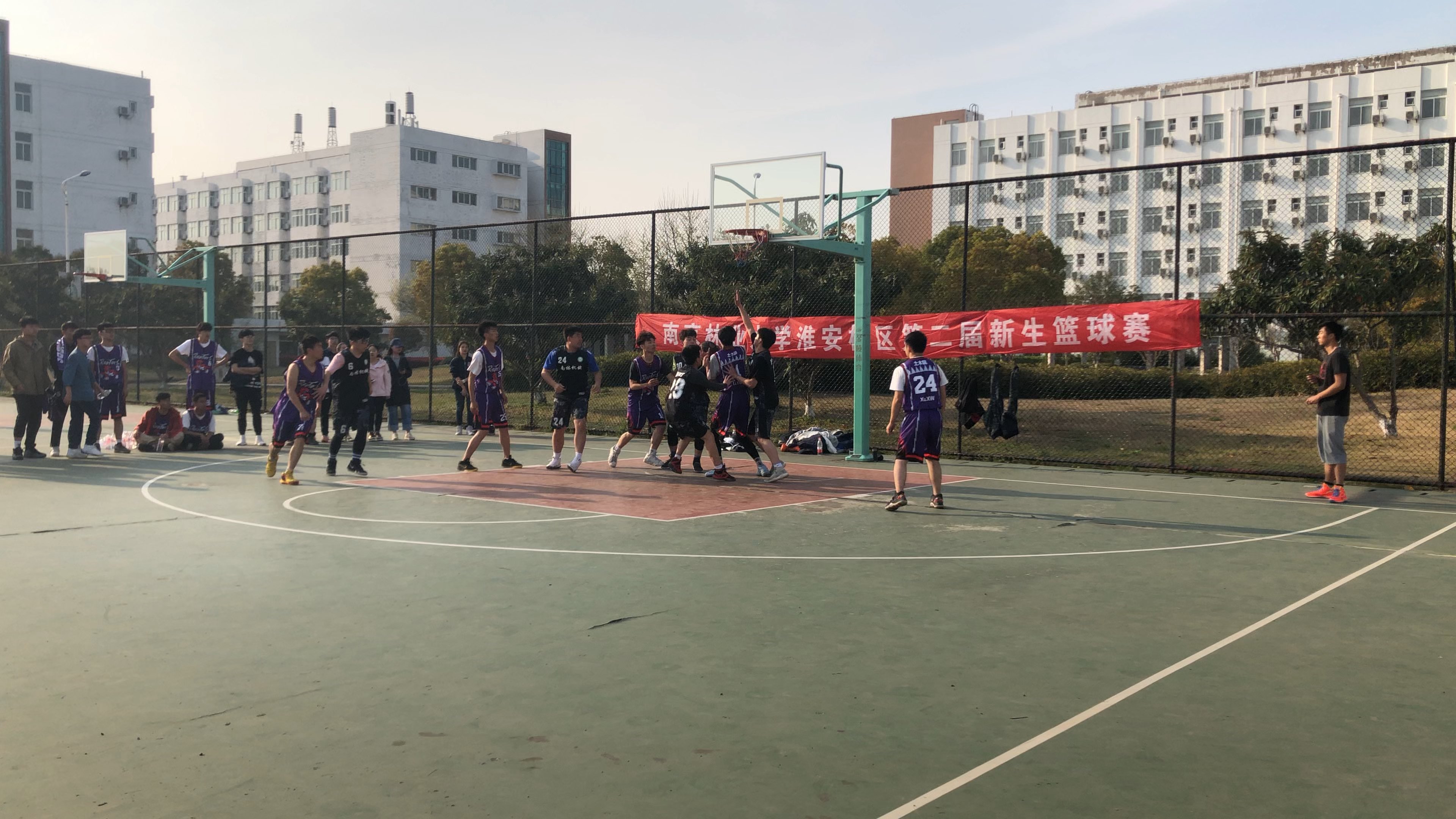 南京林业大学淮安校区第二届新生篮球赛土木vs机械第2节中半段