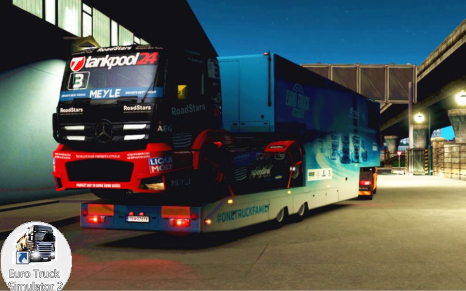 欧洲卡车模拟2 [A7解说]171 外部任务 曼恩TGX18 560 运输赛车 ...