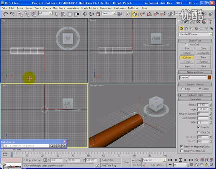 3ds Max 2009 基础教程 9.4.5 包裹蒙皮面片