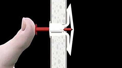 塑料膨胀管螺钉是怎样固定的?3D动画模拟演示,结果一目了然!