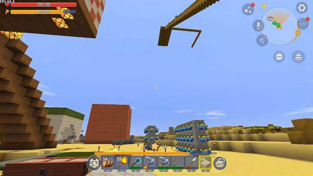 迷你世界:这个空中房子太难建造了 我一个不知道要建到什么时候