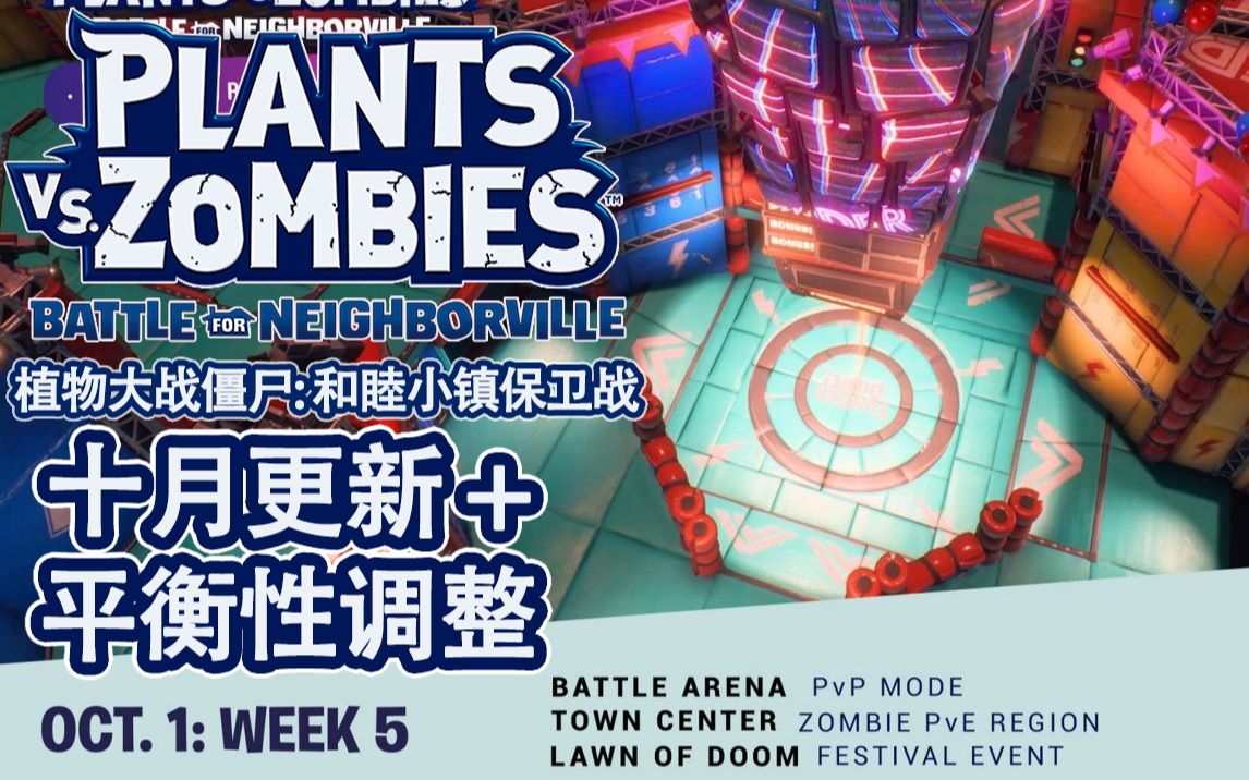 【PVZ和睦小镇保卫战】十月更新与平衡性调整点评
