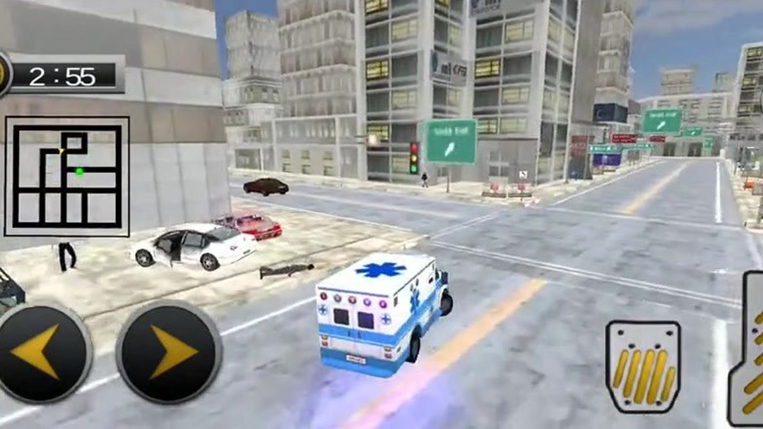 模拟救护车游戏:直击车祸现场死伤惨重,救护车一路狂飙看傻路人?