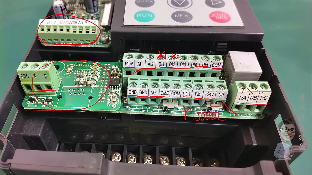 汇川MD380变频器,控制板端子功能介绍,会了一款其他的就容易了