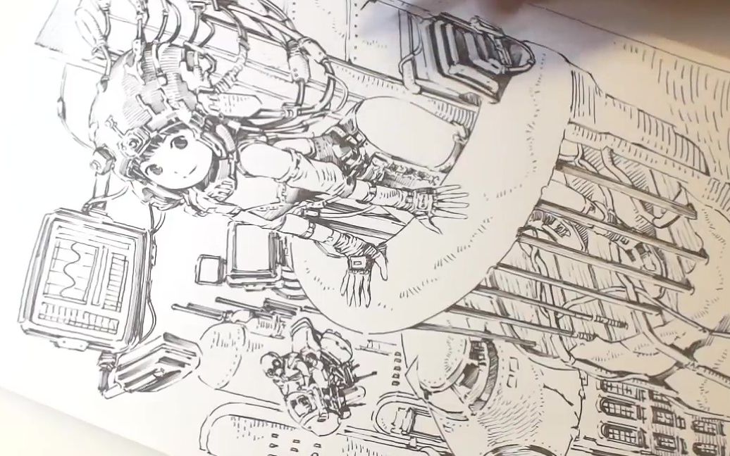 手绘插画 漫画线稿