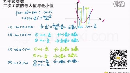 酷学习奥数九年级13-二次函数的最大值与最小值
