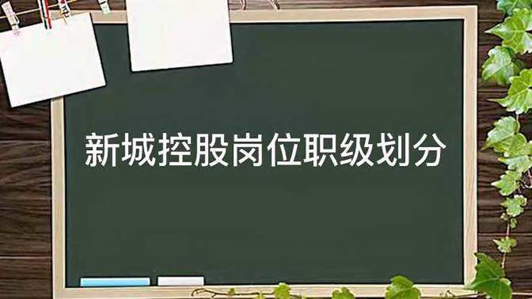 新城控股岗位职级划分