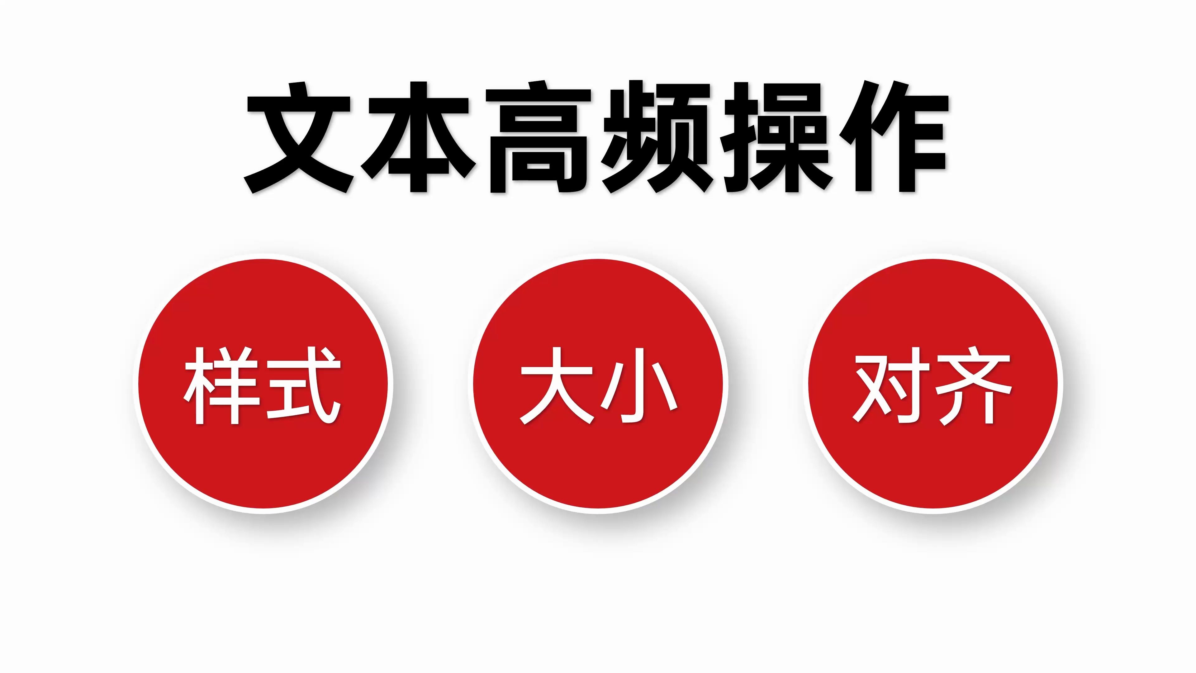 文字大小和样式调整,谁还在用鼠标啊!