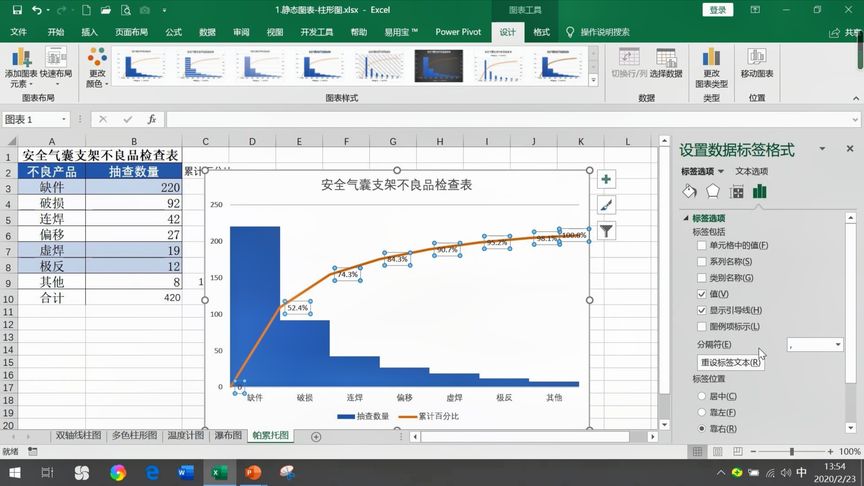 重新修炼你的EXCEL技巧:帕累托图