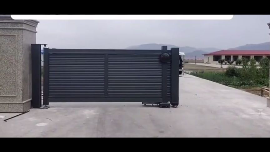 赢家名门909旋转平移门专门用于大门没有缩合位置的门口#电动门