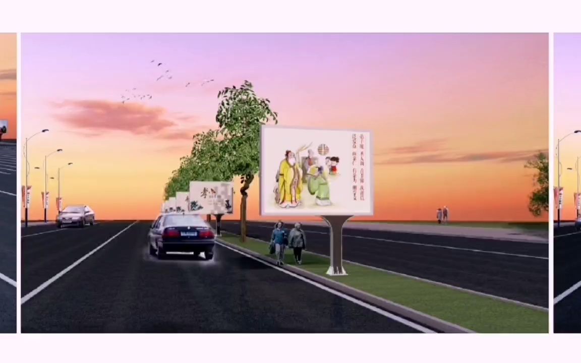 双面立柱广告牌 立柱景观小品广告 小品景观广告牌 宣传小品广告牌 ...