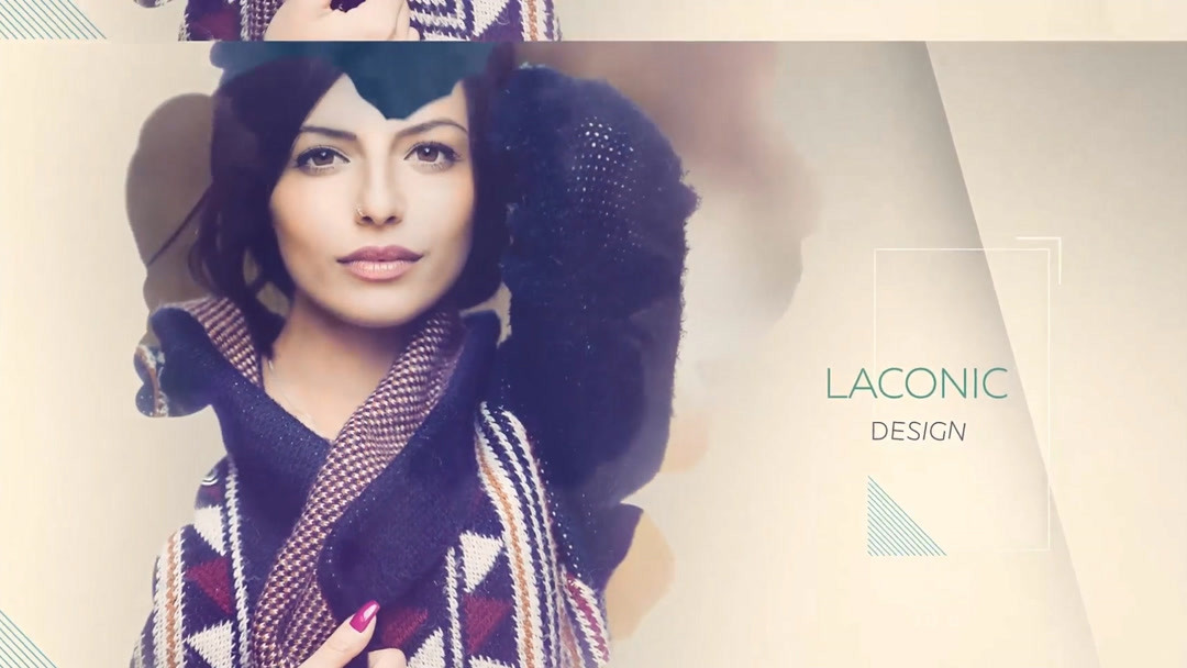 AE模板-油墨效果的人物介绍视频照片幻灯片视频模板