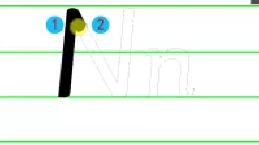 英文字母书写笔顺动画