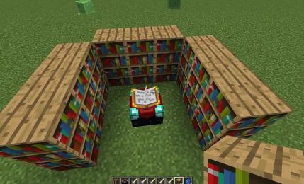 我的世界:附魔台的使用方法 书架这样摆就可以啦