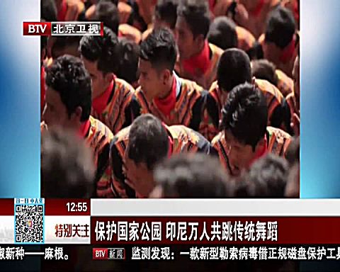 保护国家公园 印尼万人共跳传统舞蹈 特别关注 170814