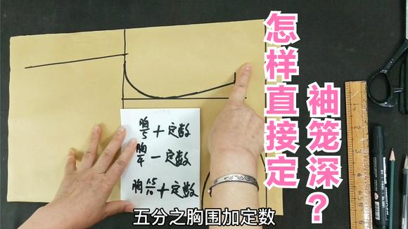 不用公式直接定袖笼深!让你的裁剪更加轻松快捷,附尺寸图!