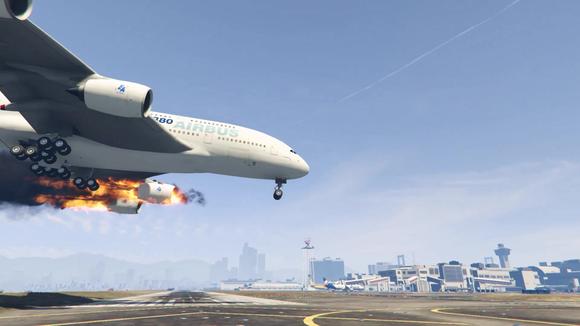 模拟飞行-空中巨无霸,空客A380飞机,刚刚起飞就掉头迫降