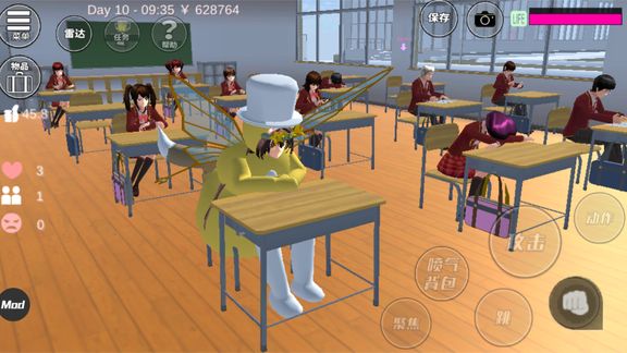 樱花校园模拟:精灵小雪人来学校上课?还有狐狸尾巴这么与众不同