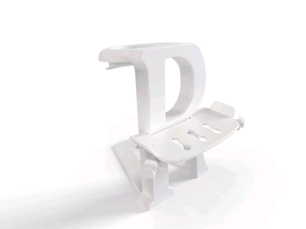 vr支架渲染模型