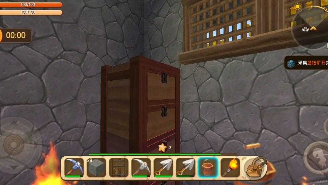 在迷你世界里我拿水桶干嘛呀?水桶怎么拿呢?好沉呀!