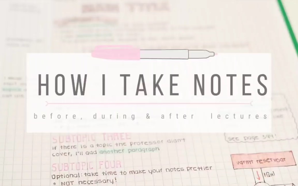 【YouTube搬运】如何做整洁有效的笔记?