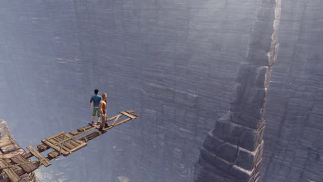 大气非常的励志动画:村民们被深渊阻隔,俩年轻人要让天堑变通途