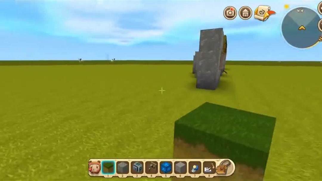 迷你世界:教大家一分钟学会高科技翻转大门,太帅了