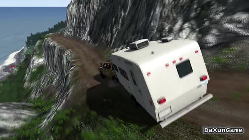 车祸模拟器:汽车拉着房车走,反过来会变成什么样?