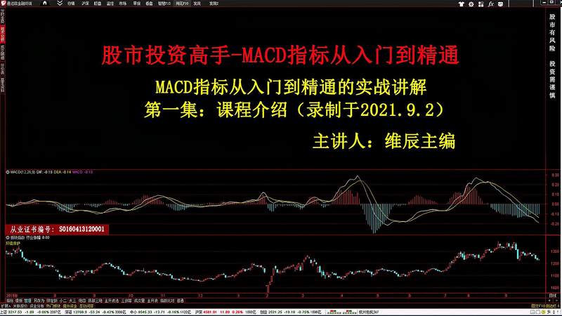 A股MACD指标从入门到精通,经典战法实战讲解,课程介绍