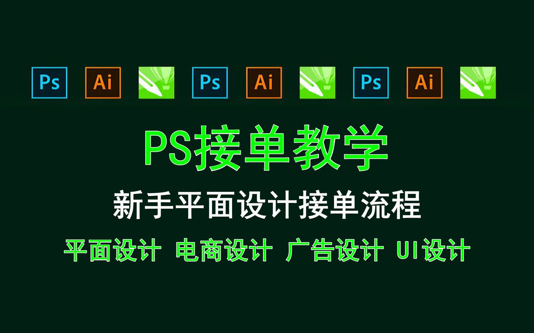 【PS接单教学】新手平面设计接单流程 广告设计接单经验