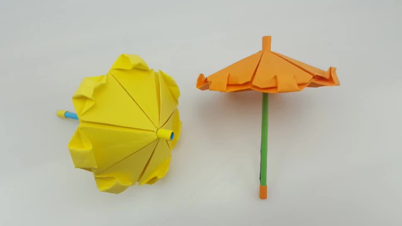 3分钟教你制作逼真的小雨伞,简单又易学