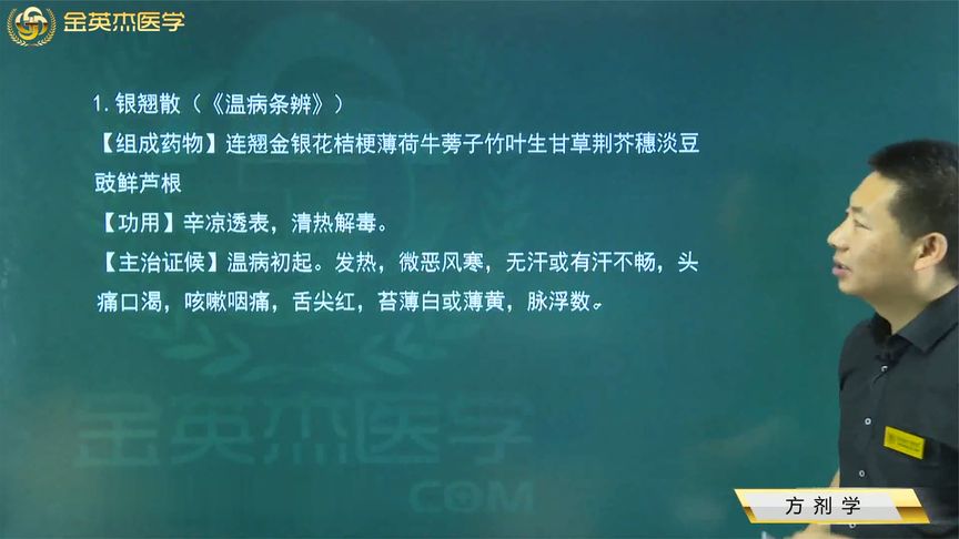 解表剂02辛凉解表剂01银翘散和桑菊饮共有的药,银翘散主治及功效