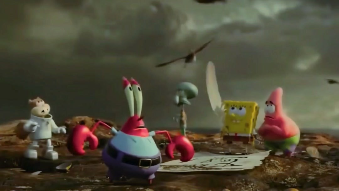 海绵宝宝大电影动画:海绵宝宝和朋友们能逃离荒岛吗?