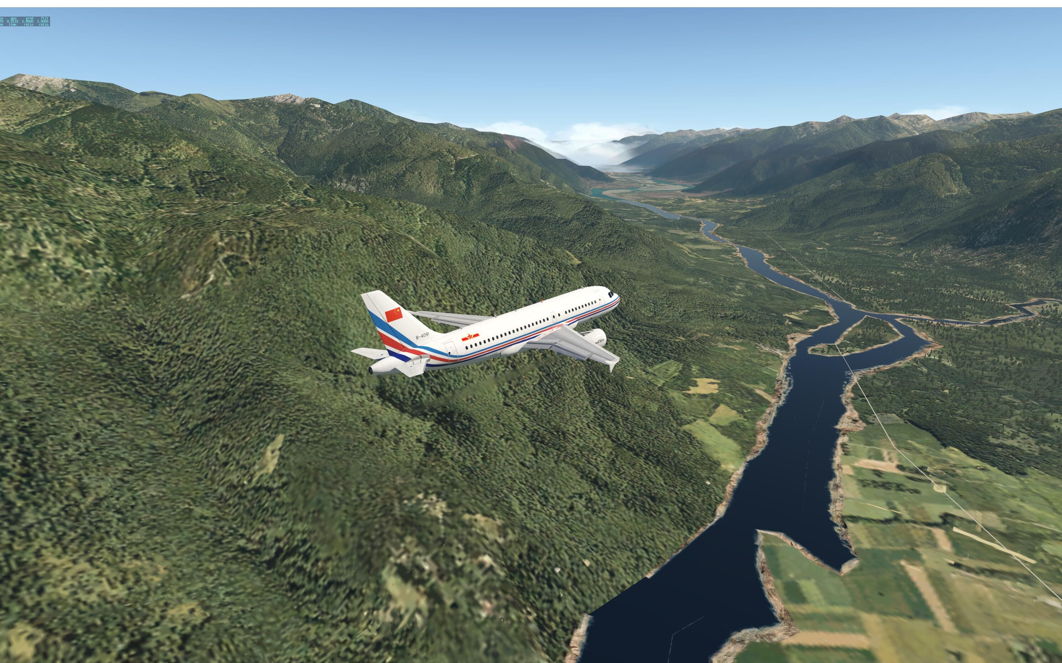 【X-Plane 11】【4K 60FPS】拉萨-林芝,A319新司机上路~