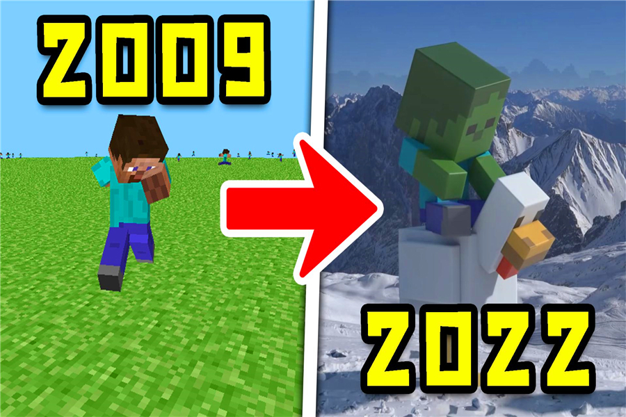 我的世界:盘点十几年间MC都发生了哪些改变?