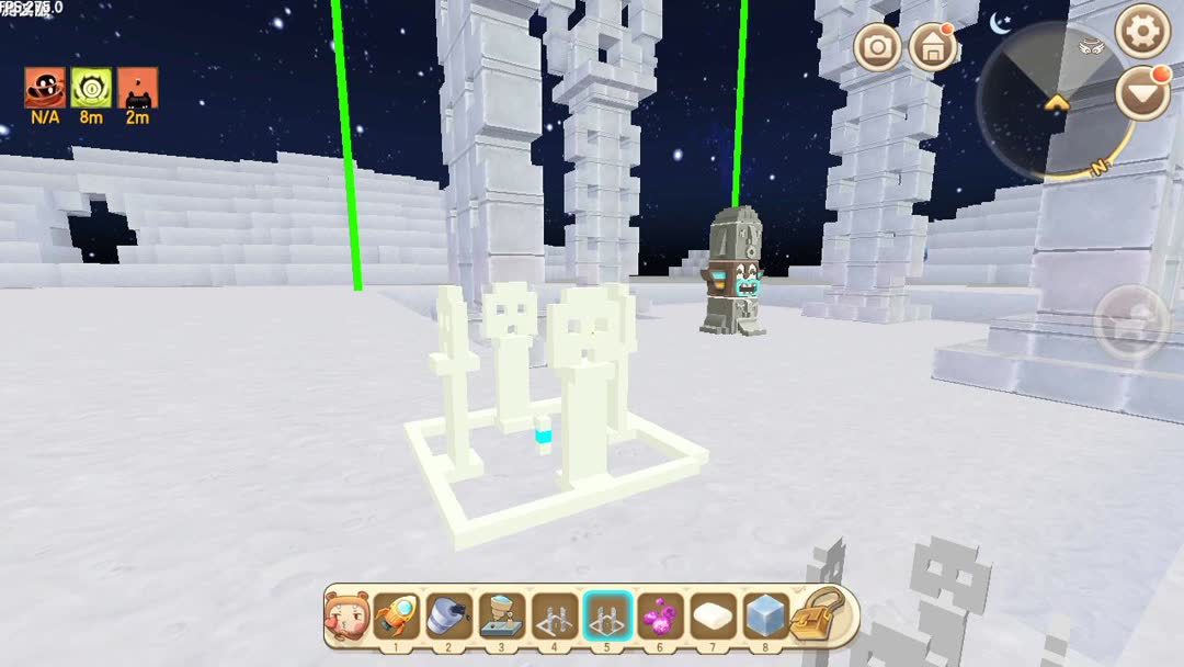 迷你世界:启动模型工具台,缩小100倍的太空祭台,居然是这样子