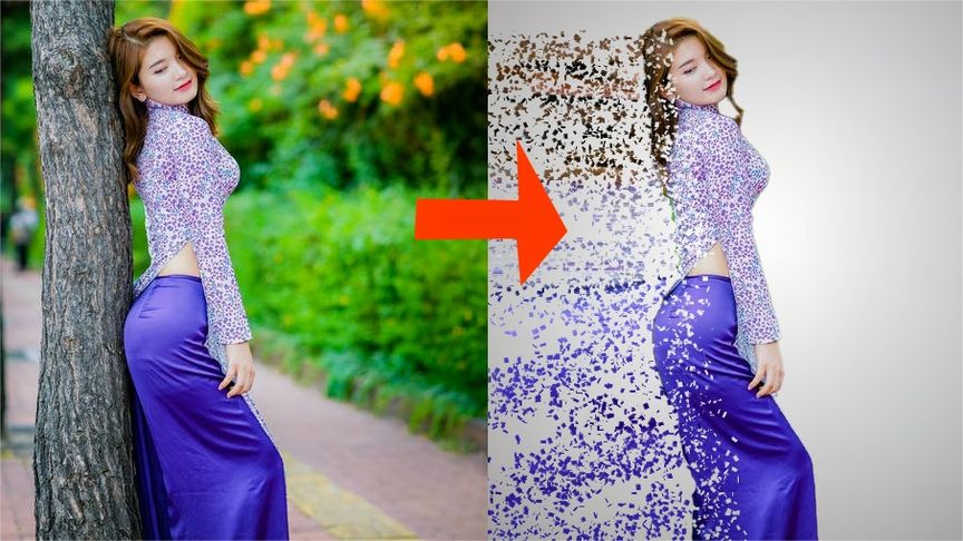 ps人物粒子消散教程