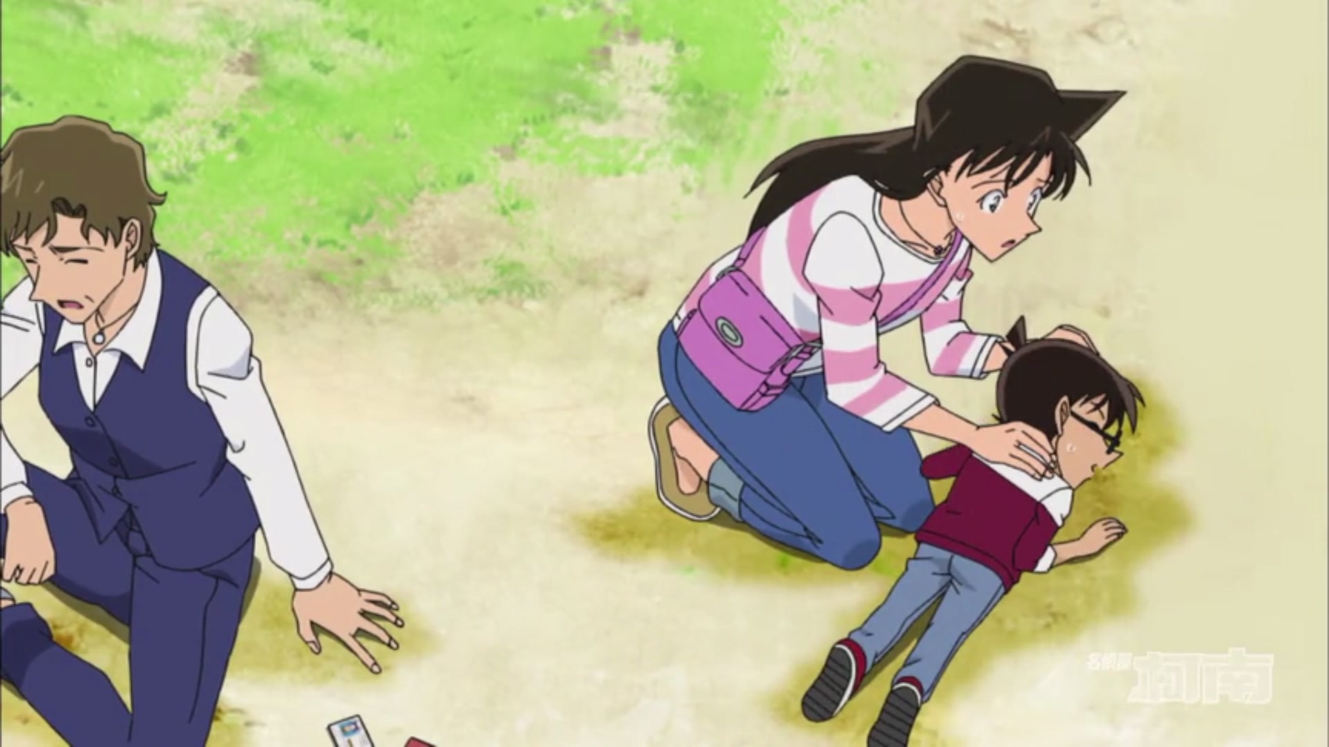 名侦探柯南:柯南从桥上掉落,在众人惊慌中发现了破案的关键