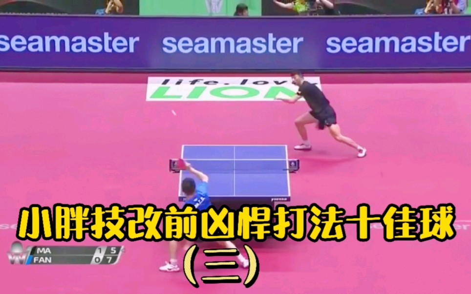 【技改前小胖的绝版打法(三)】小胖樊振东技改前的暴力绝版打法,可能...