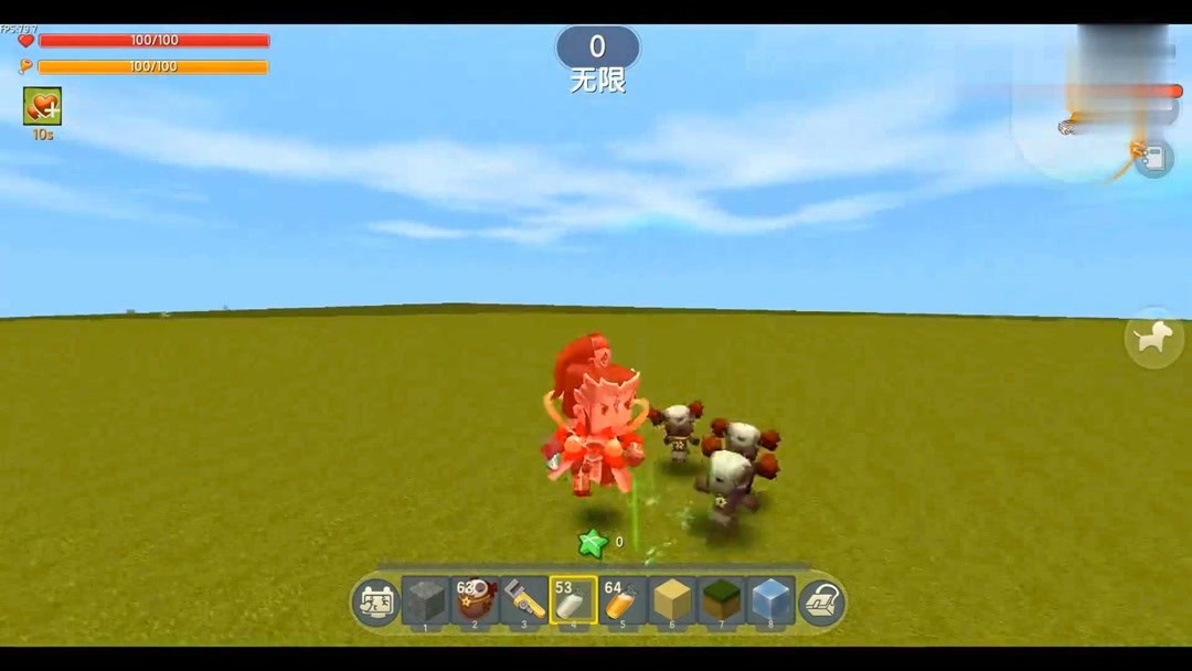 迷你世界 飞龙教你自动给自己加血 学会这种方法 不容易死