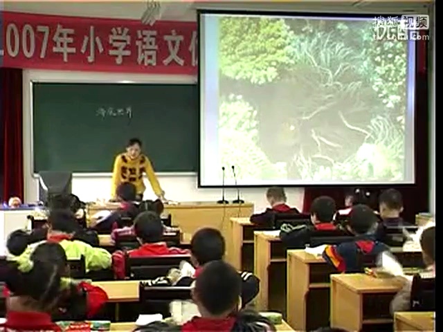 《海底世界》_张瑜 小学三年级语文优质课 教学视频.